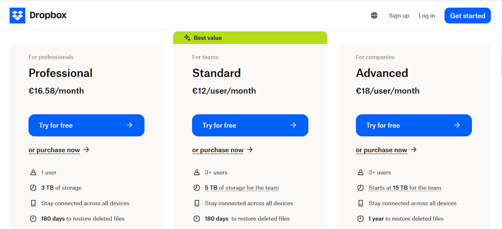Dropbox vs OneDrive Cloud 2025 Comparison | Internxt Blog